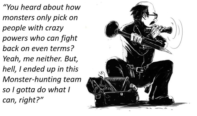 Monster of the Week The Mundane Class Guide - Assorted Meeples